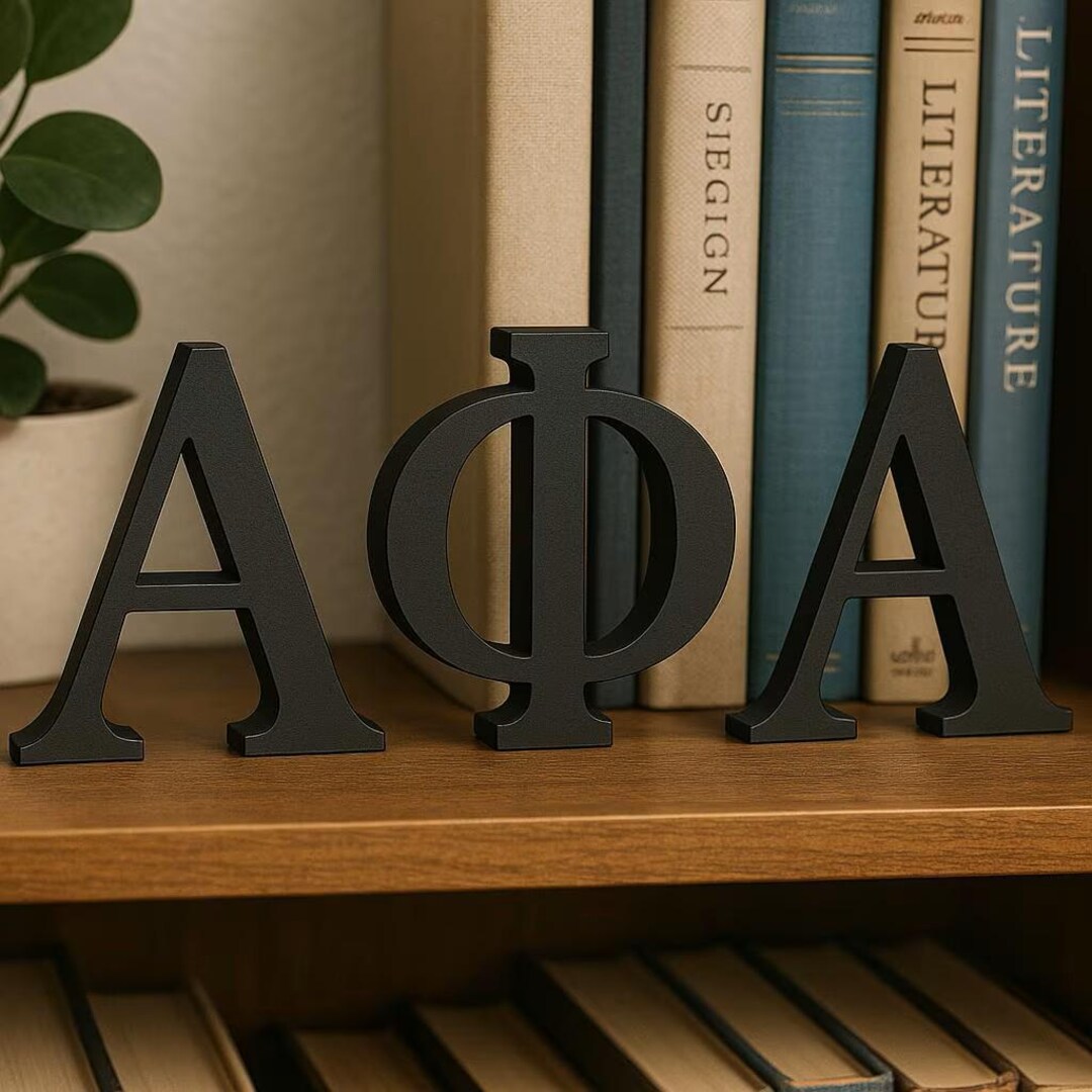 Alpha Phi Alpha Shelf Letters - 3D Printed - Etsy