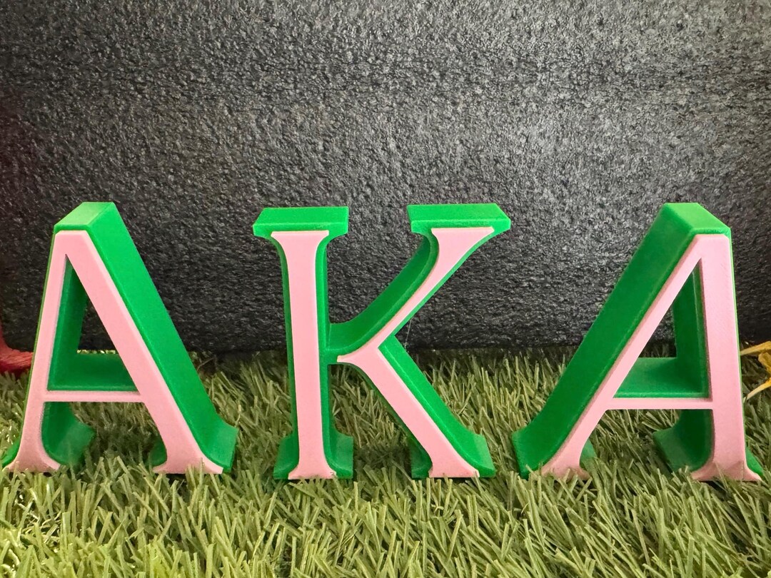 Alpha Kappa Alpha Shelf Letters - 3D Printed - Etsy