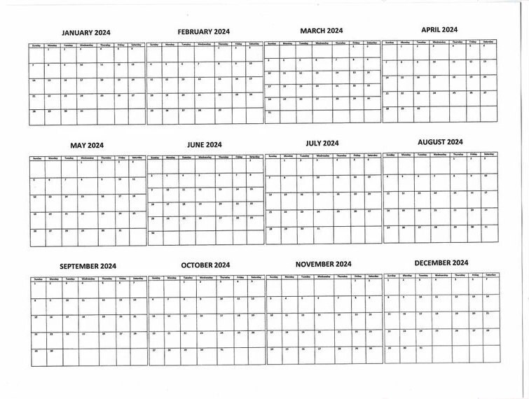The Best Simple Calendar - Etsy