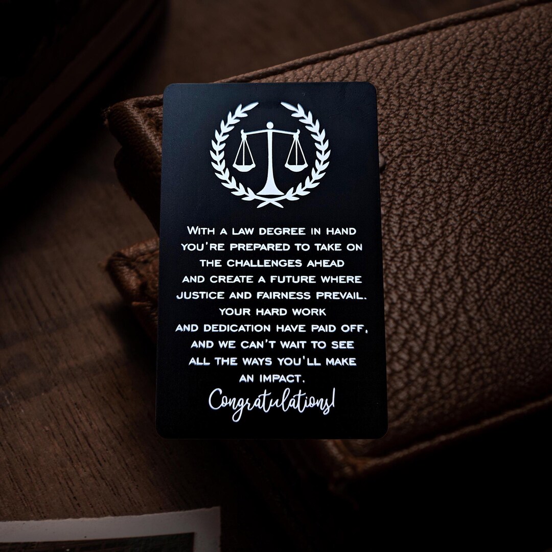 Graduation Wallet Insert – Engraved Keepsake Card for Grad – Graduation ...