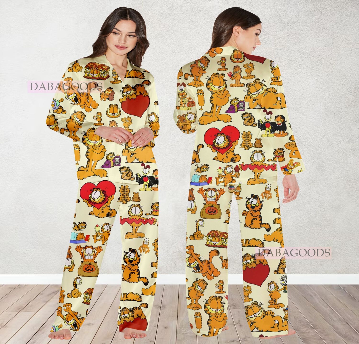Garfield Cat Pajamas, Garfield Cat Pajamas Set sold by Emotion Messy ...