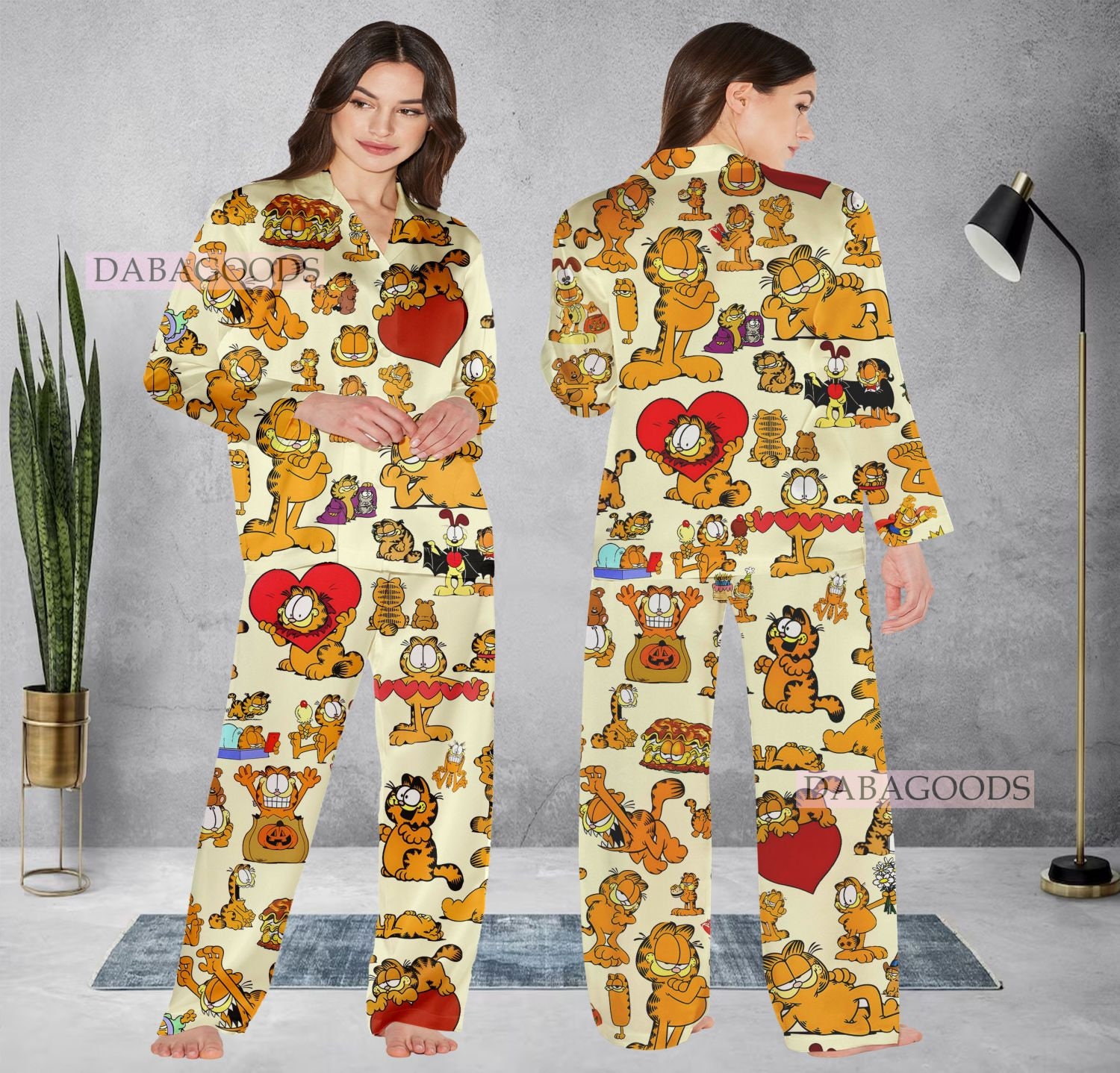 Garfield Cat Pajamas, Garfield Cat Pajamas Set sold by Emotion Messy ...
