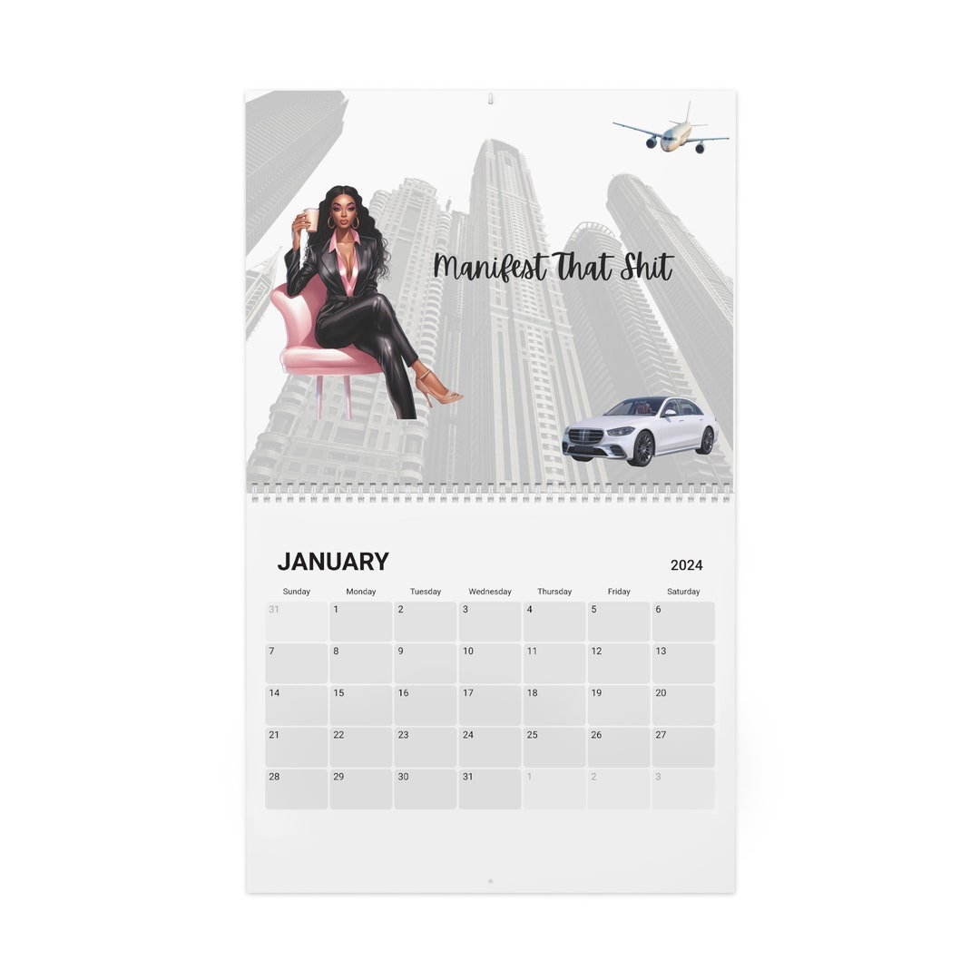 Boss Babe Wall Calendar 2024 - Etsy