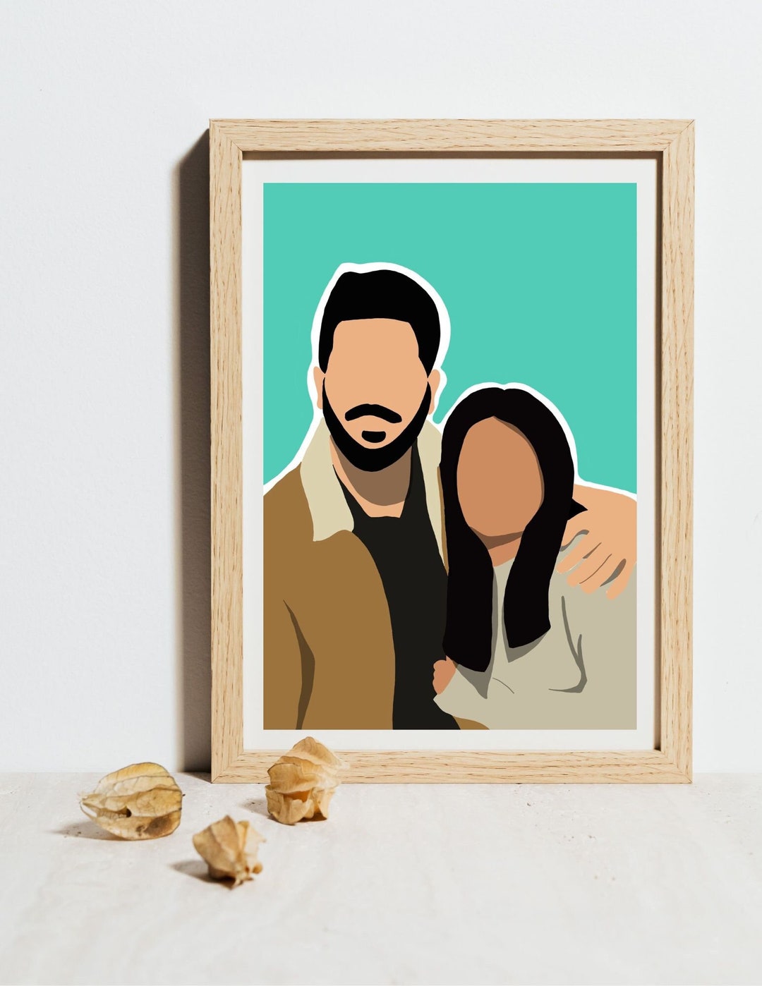 Minimalist Digital Portrait | Custom Illustrations | Custom Digital ...