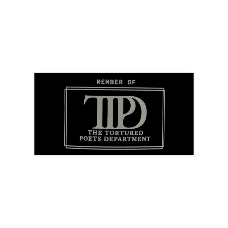 Taylor Swift TTPD Member Bumper Sticker - Etsy