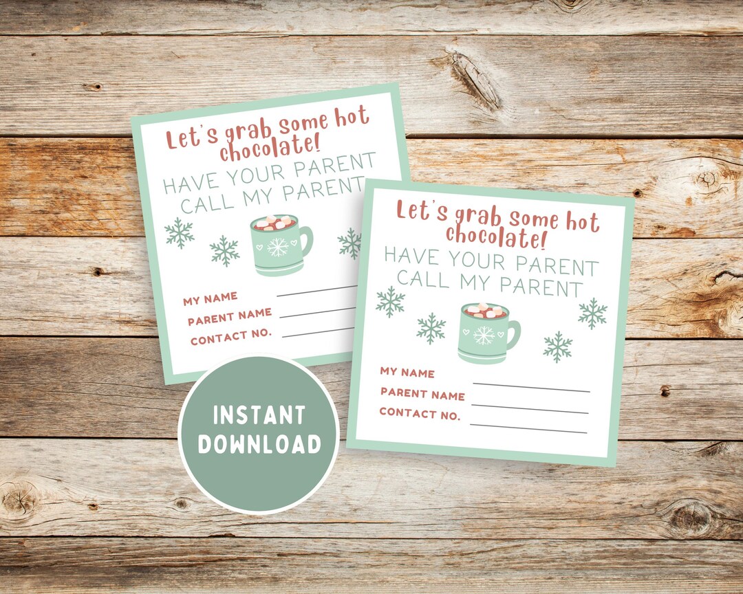 Playdate Cards for Kids, Winter Break Playdates, Keep in Touch, Kids ...