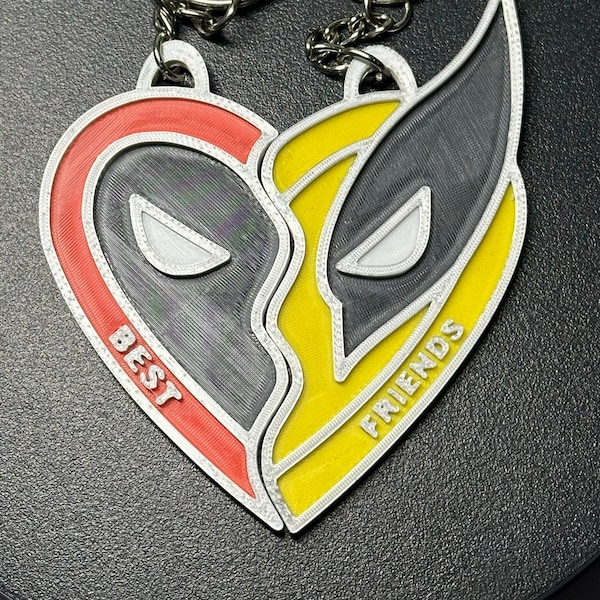 Deadpool and Wolverine Bff Necklace - Etsy