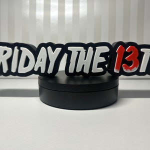 Friday the 13th Desk/shelf Sign Jason Voorhees Horror Memorabilia - Etsy