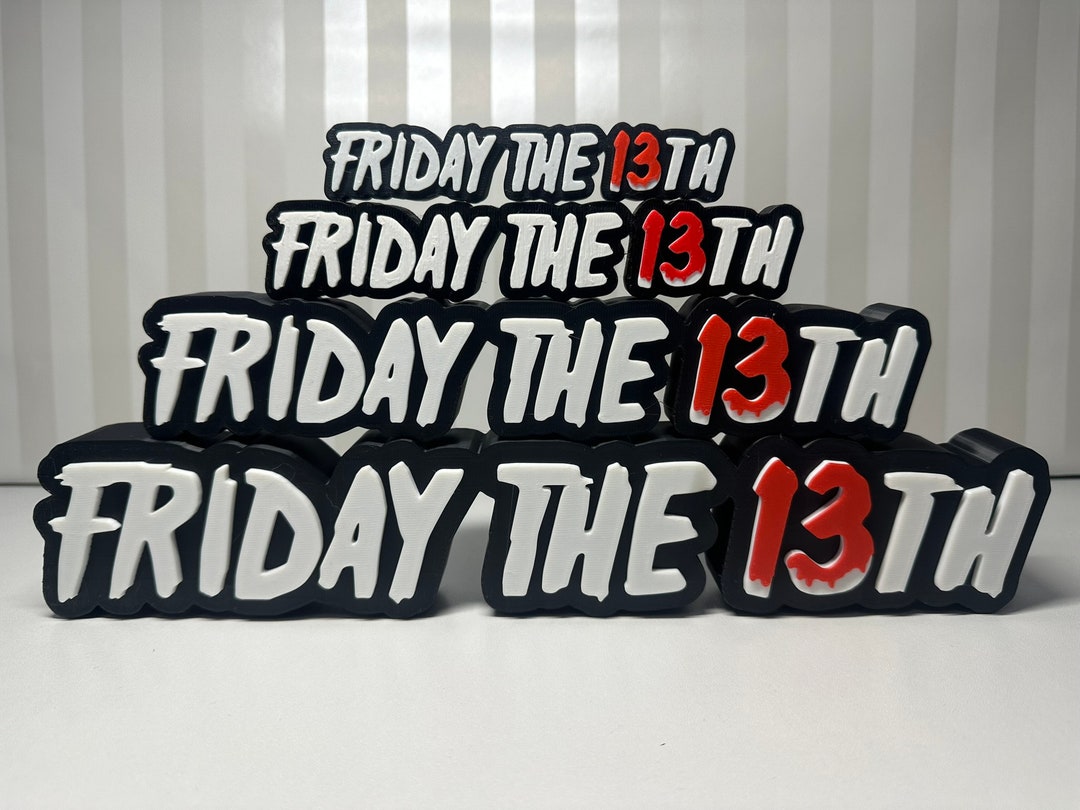 Friday the 13th Desk/shelf Sign Jason Voorhees Horror Memorabilia - Etsy