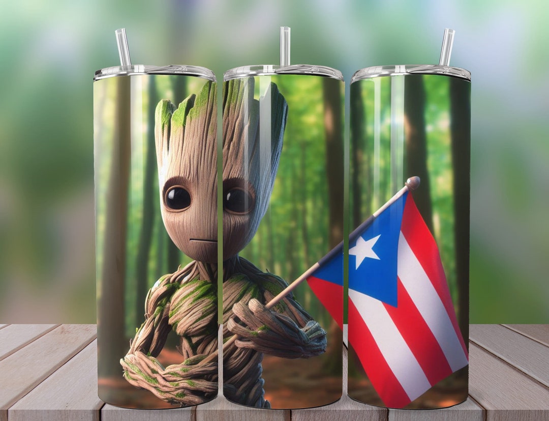 3D Groot Tumbler Wrap | Sublimation Wrap Design | 20oz Straight Skinny ...
