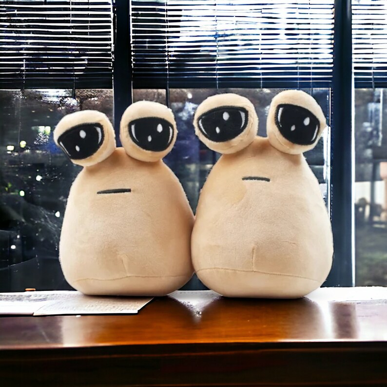 Cute Pou Plush Adorable Furdiburb Emotion Alien Plushie Toy - Etsy