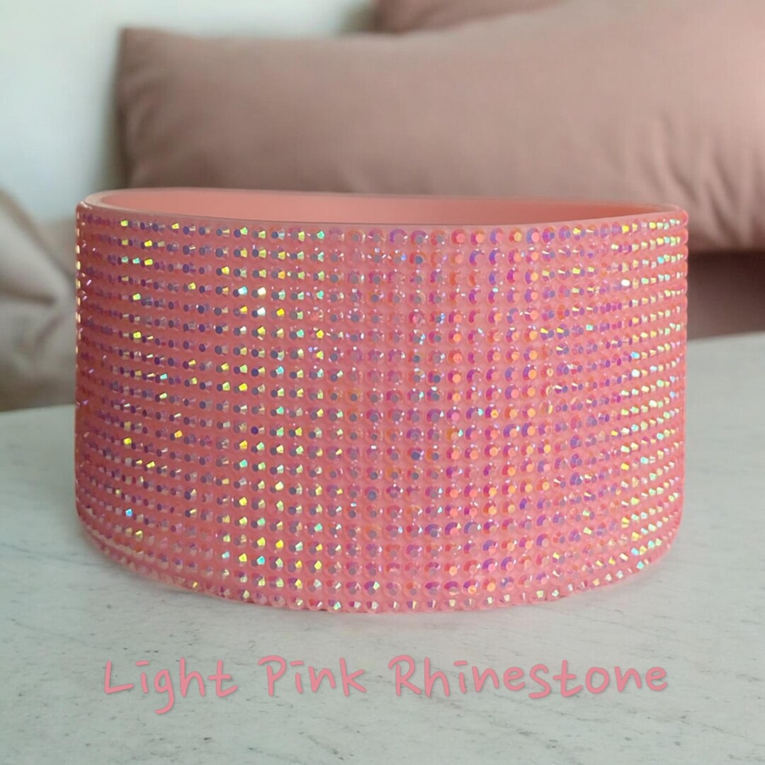 Light Pink Rhinestone Silicone Tumbler Boot - Etsy