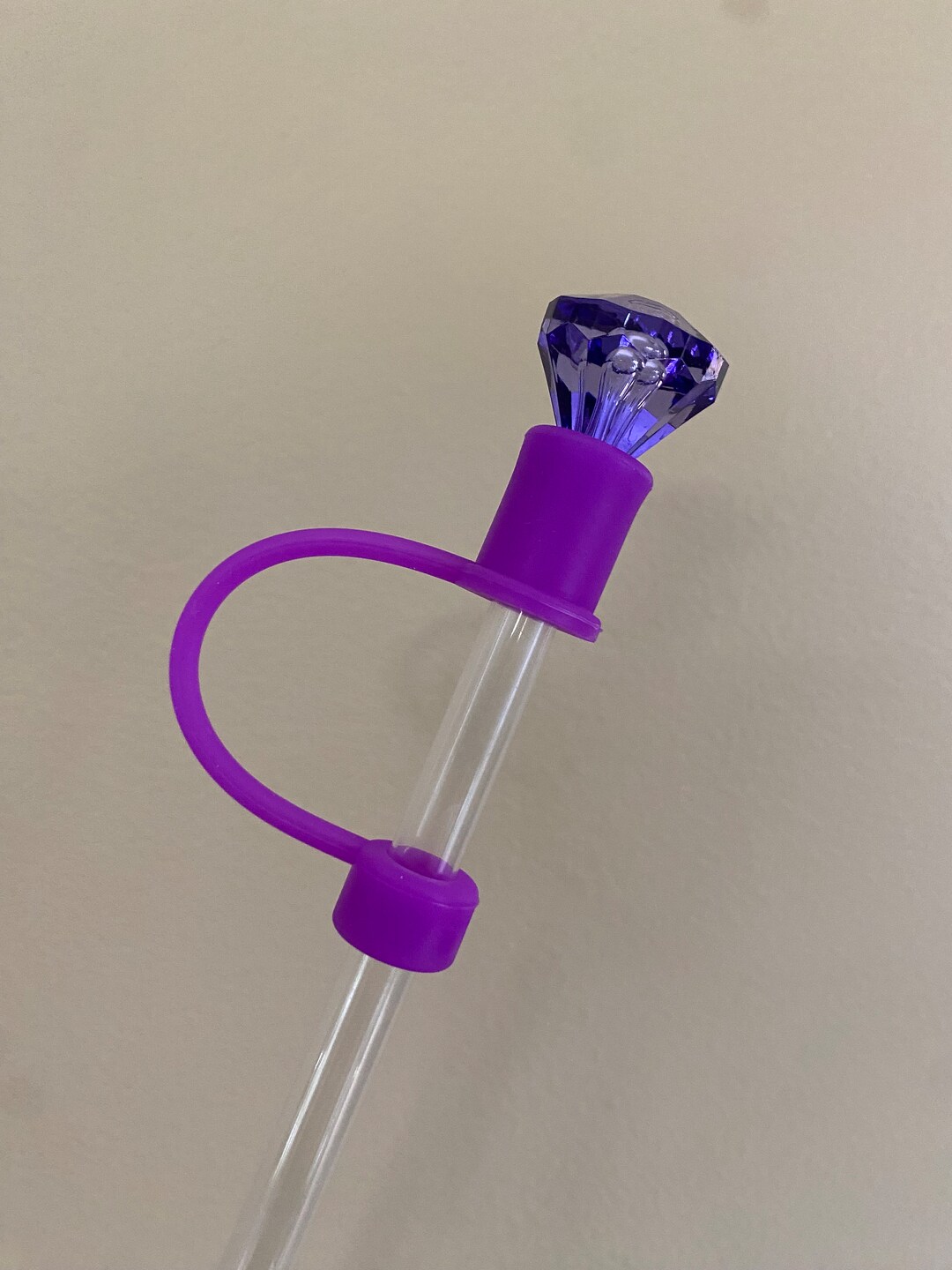 Dark Purple Diamond Straw Topper for 10 Mm Straws - Etsy