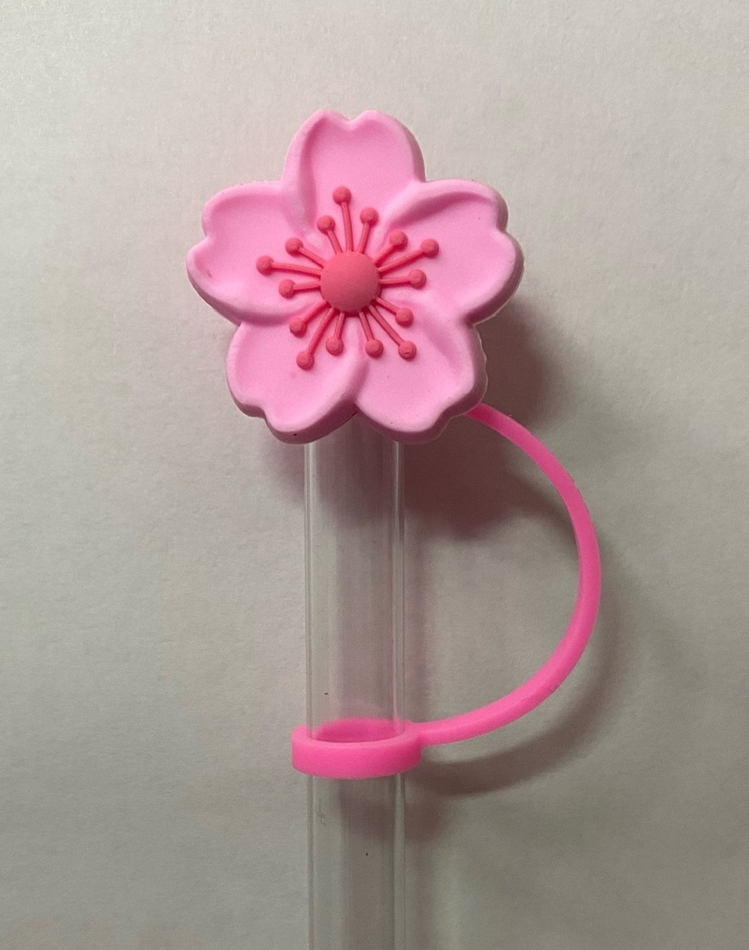 Pink Cherry Blossom Straw Topper for 10 Mm Straws - Etsy