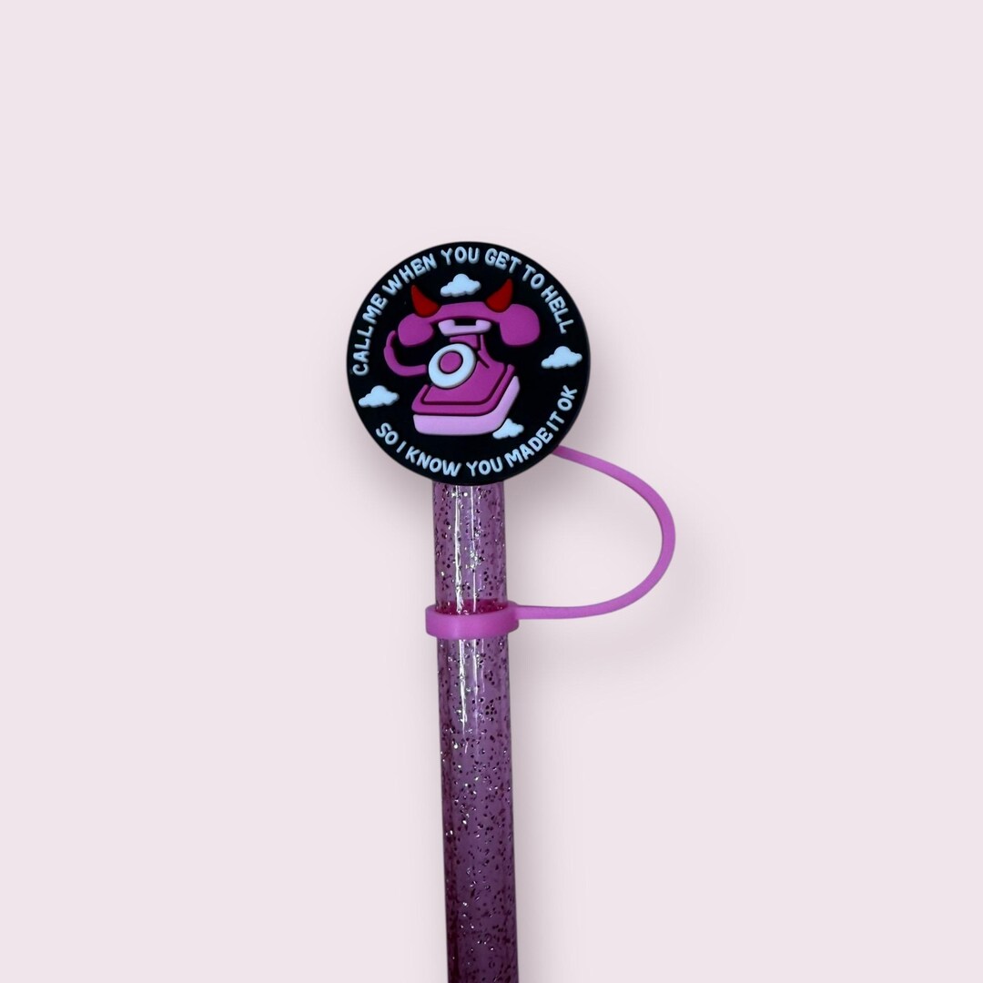Call Me When Straw Topper for 10 Mm Straws - Etsy