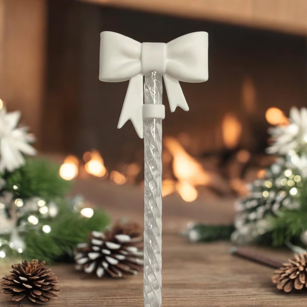 3D White Silicone Bow Straw Topper for 10 Mm Straws - Etsy