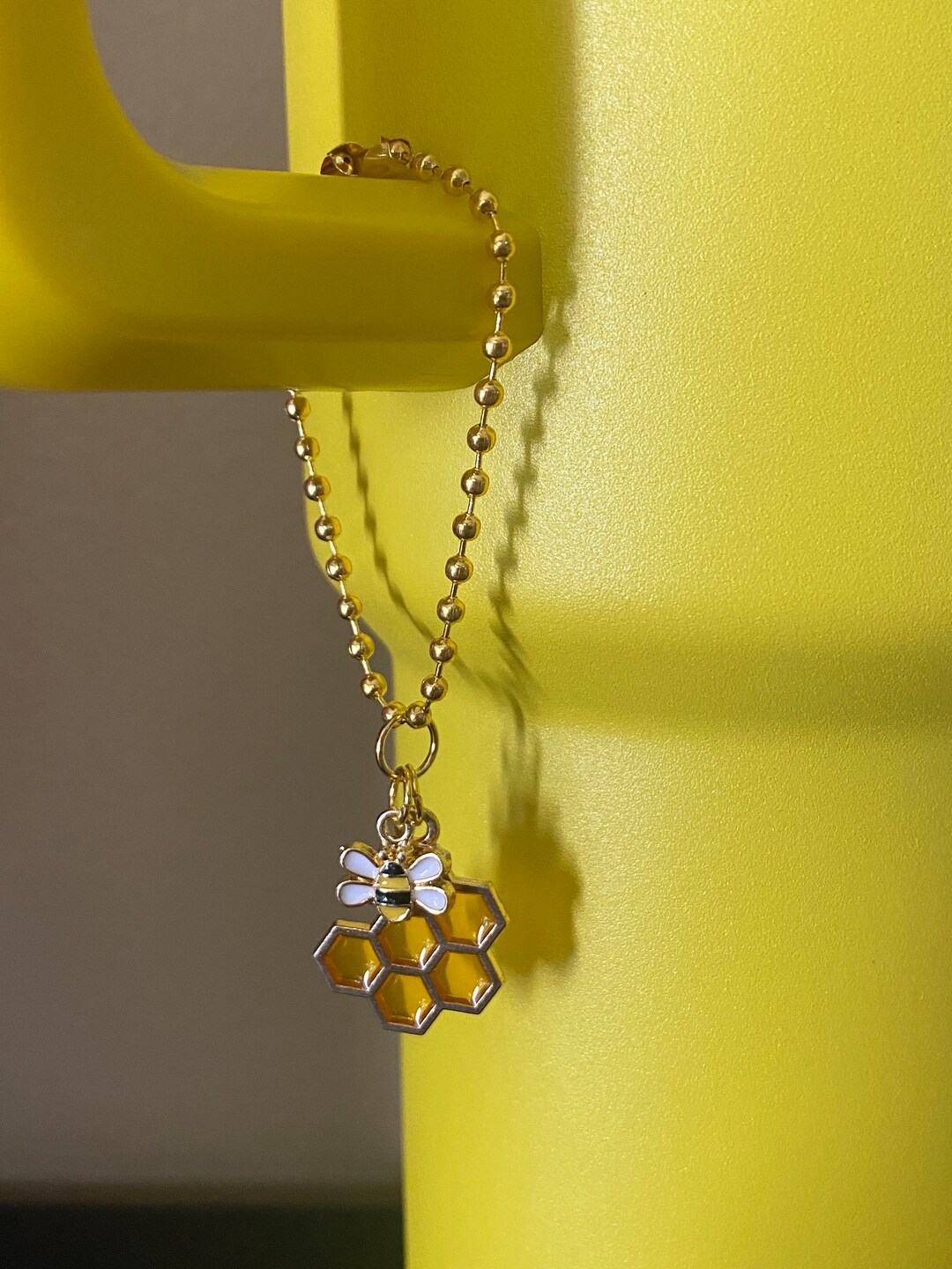 Bee and Honey Handle Charm - Etsy