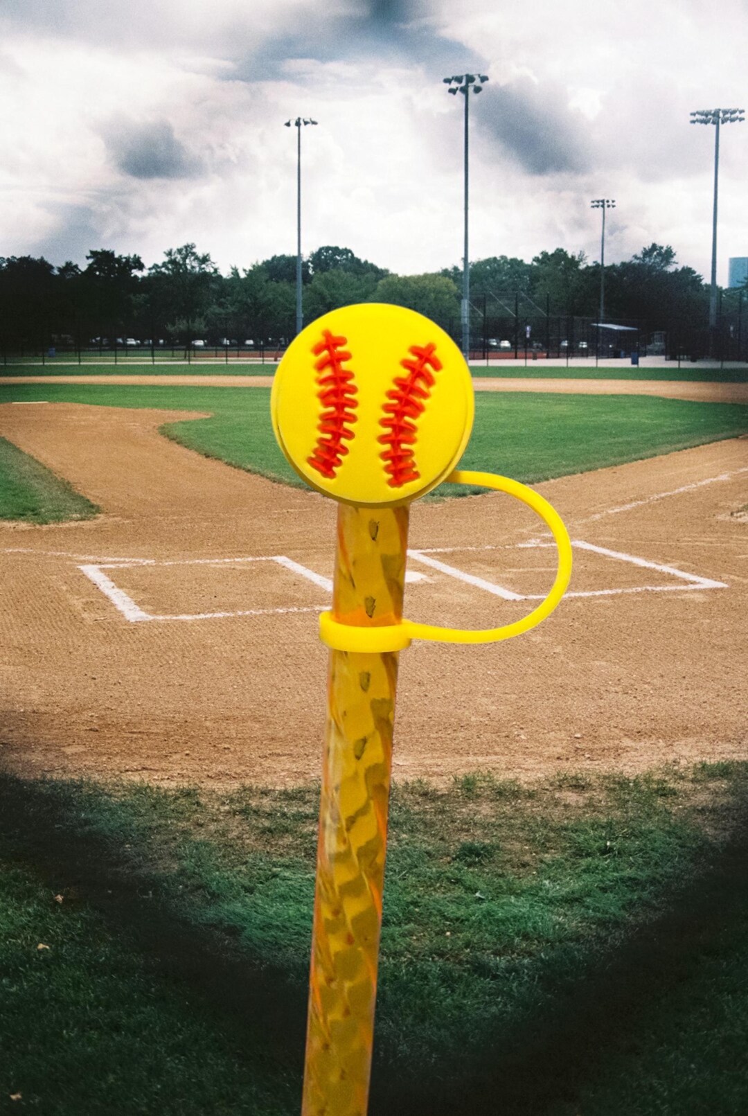 Softball Straw Topper for 10 Mm Straws - Etsy