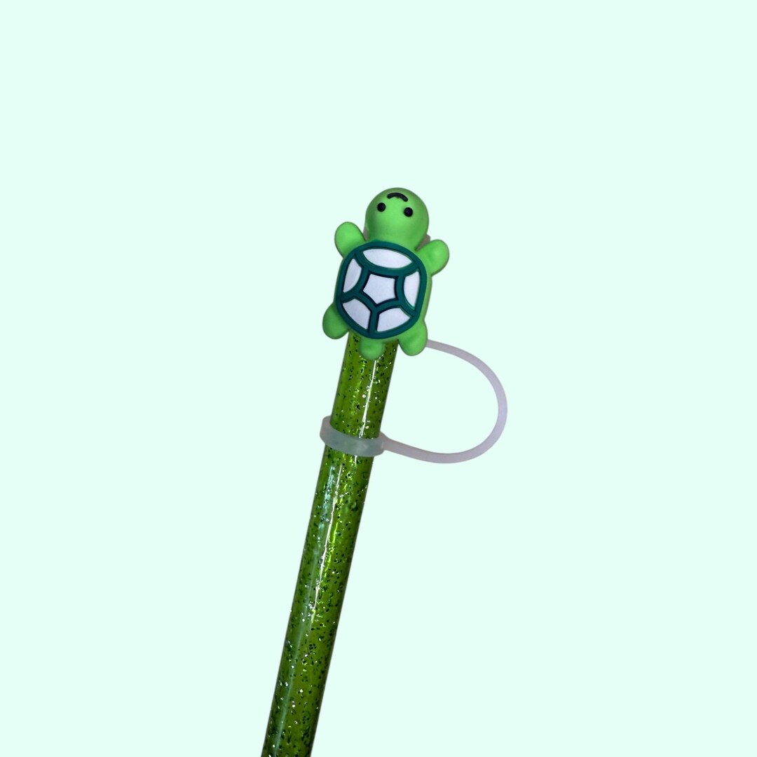 Green Turtle Straw Topper for 10 Mm Straws - Etsy
