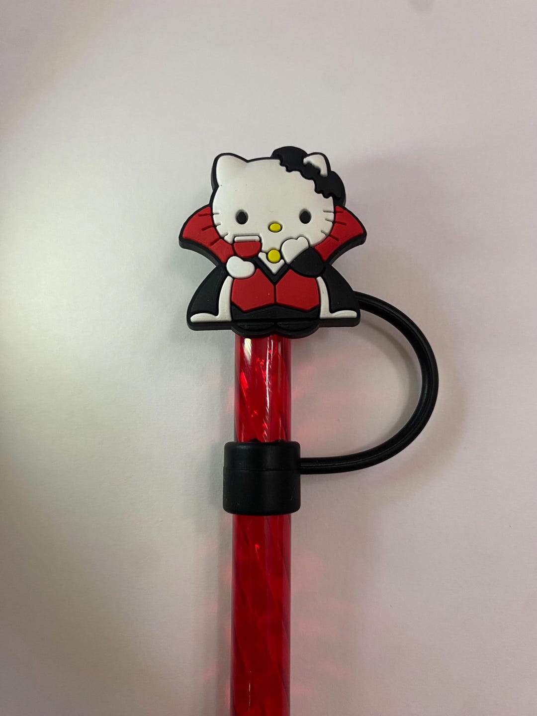 1 Deluxe Vampire Kitty Straw Topper for 10 Mm Straws - Etsy