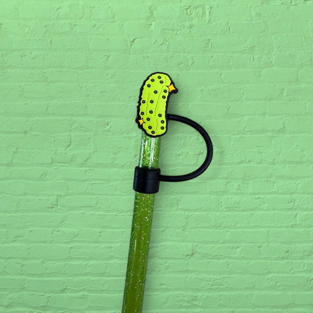 1 Deluxe Pickle Straw Topper for 10 Mm Straws - Etsy