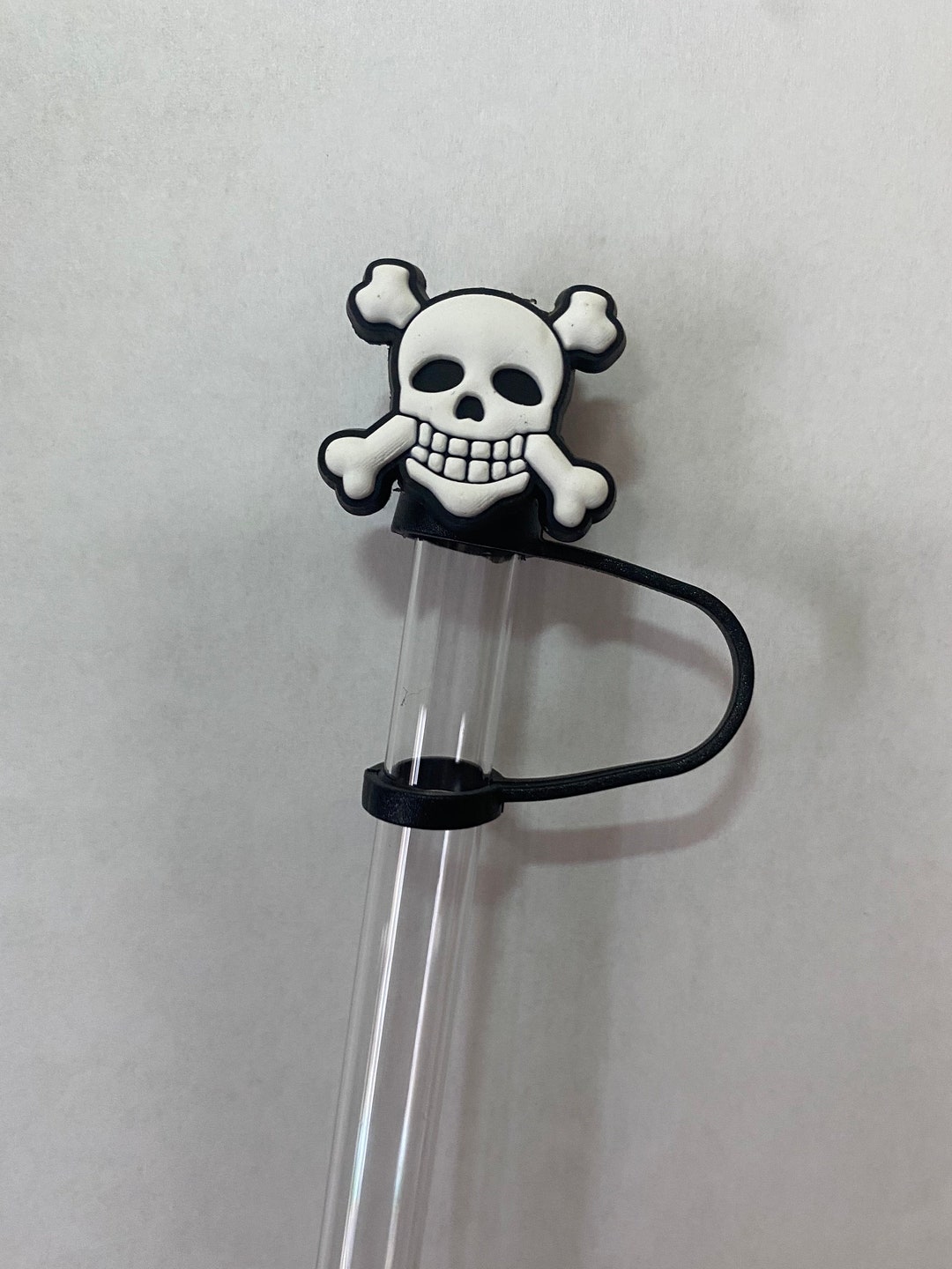 Skull and Cross Bones Straw Topper for 10 Mm Straws - Etsy