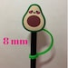 Happy Avocado Straw Topper for 8 Mm Straws - Etsy