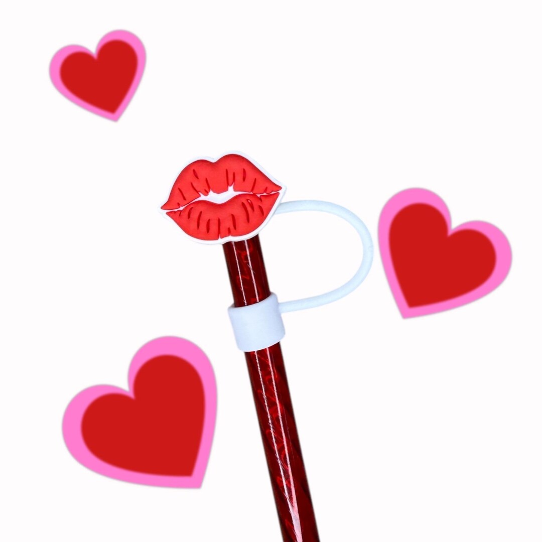 1 Deluxe Red Lips Straw Topper for 10 Mm Straws - Etsy