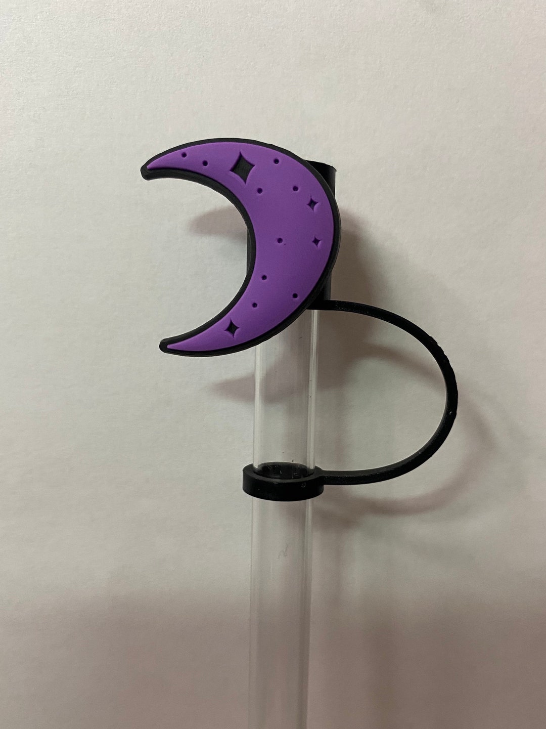 Purple Moon Straw Topper for 10 Mm Straws - Etsy