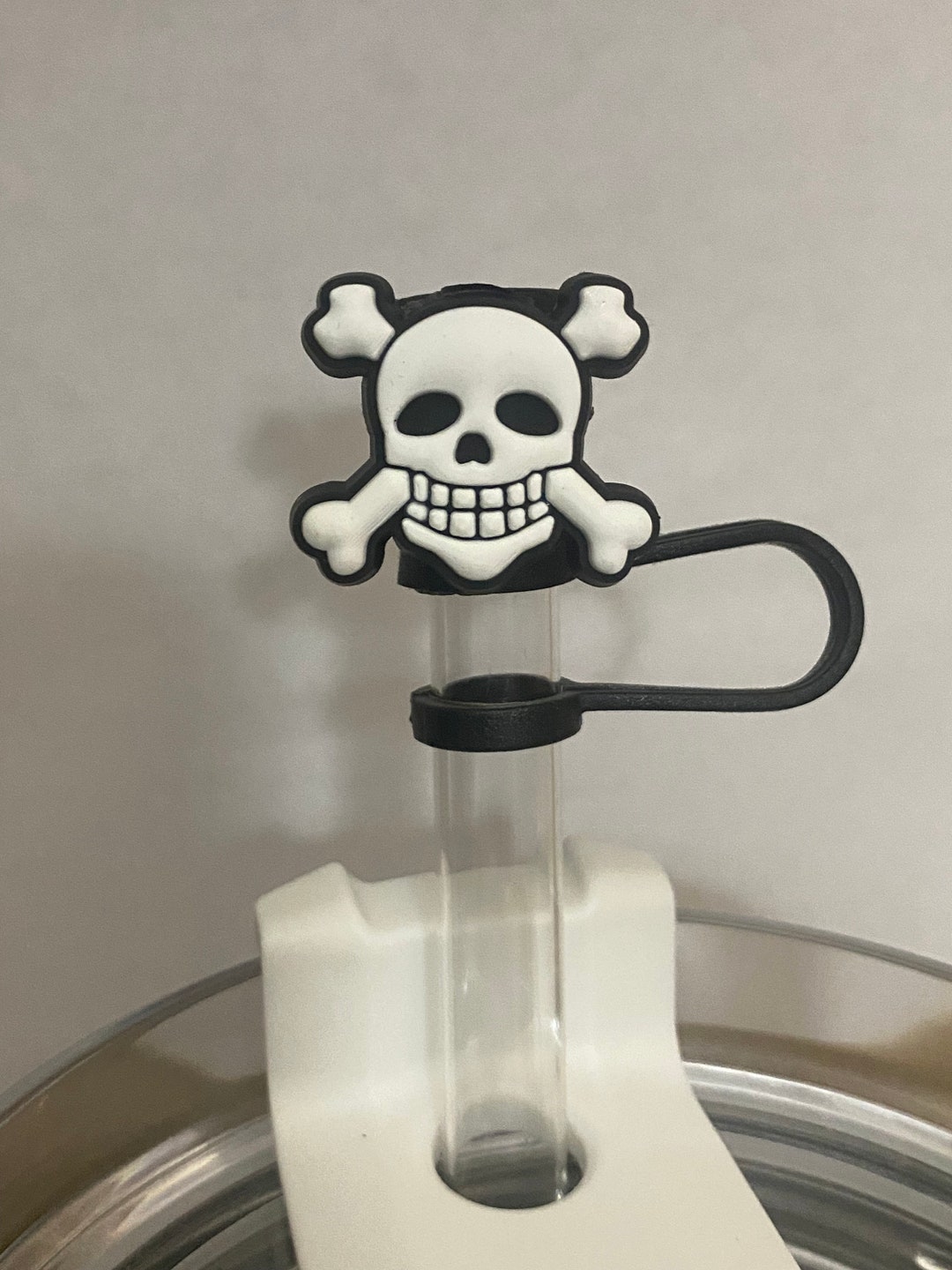 Skull and Cross Bones Straw Topper for 10 Mm Straws - Etsy