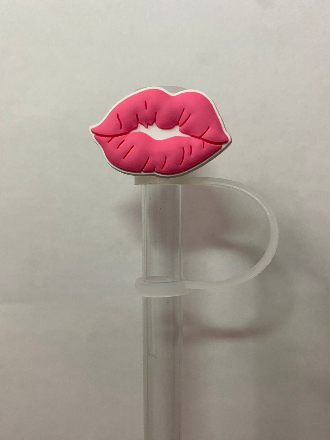 Pink Lips Straw Topper for 10 Mm Straws - Etsy