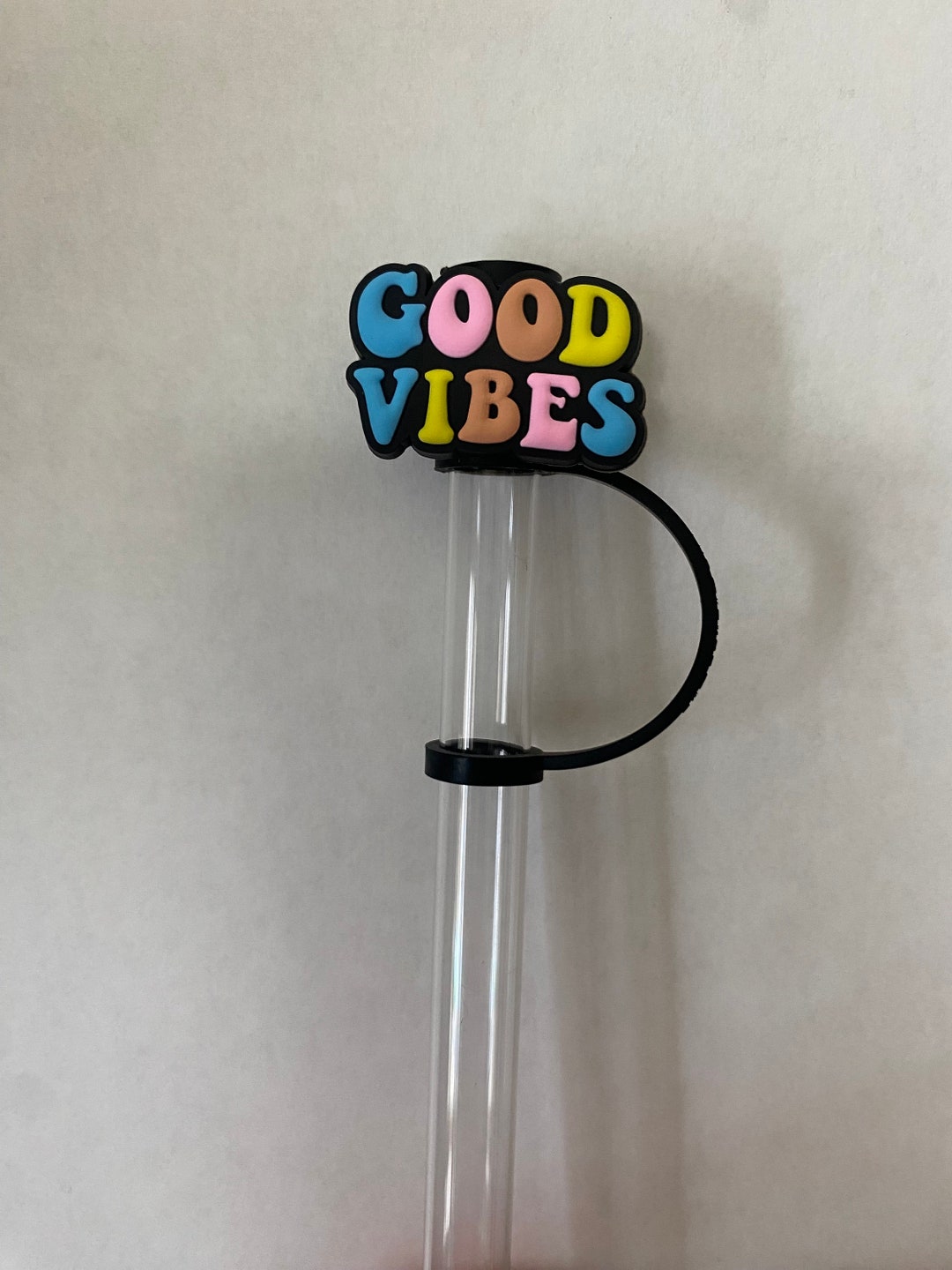 Good Vibes Straw Topper for 10 Mm Straws - Etsy
