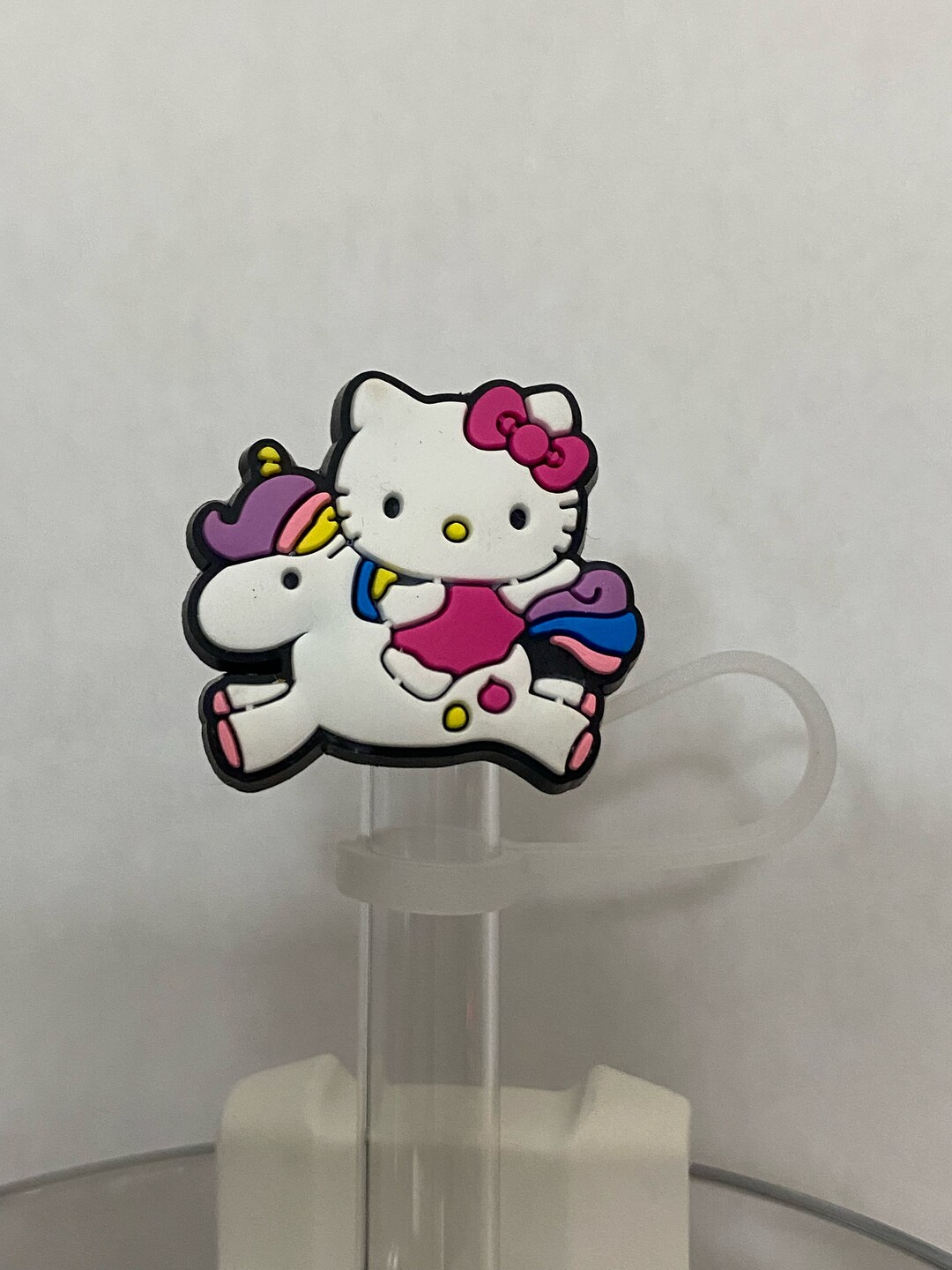 Hello Kitty on Unicorn Topper for 10 Mm Straws - Etsy