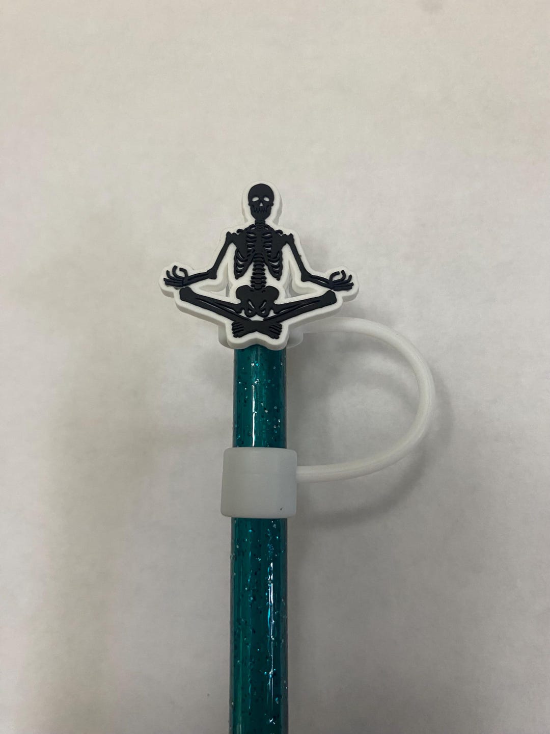 1 Deluxe Namaste Skeleton Straw Topper for 10 Mm Straws - Etsy