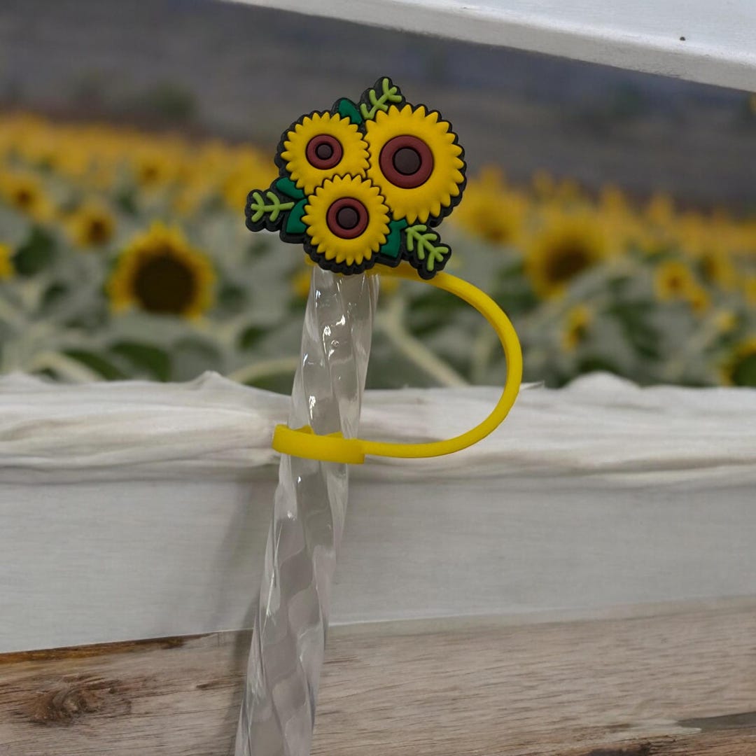 Sunflowers Straw Topper for 10 Mm Straws - Etsy