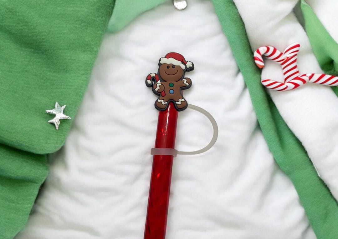 Gingerbread Man Straw Topper for 10 Mm Straws - Etsy