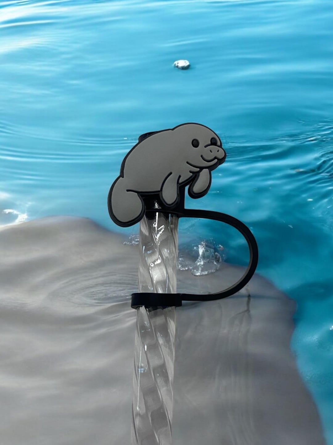 Manatee Straw Topper for 10 Mm Straws - Etsy