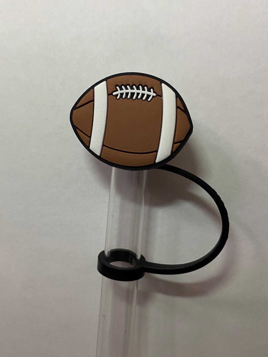 Football 2 Straw Topper for 10 Mm Straws - Etsy