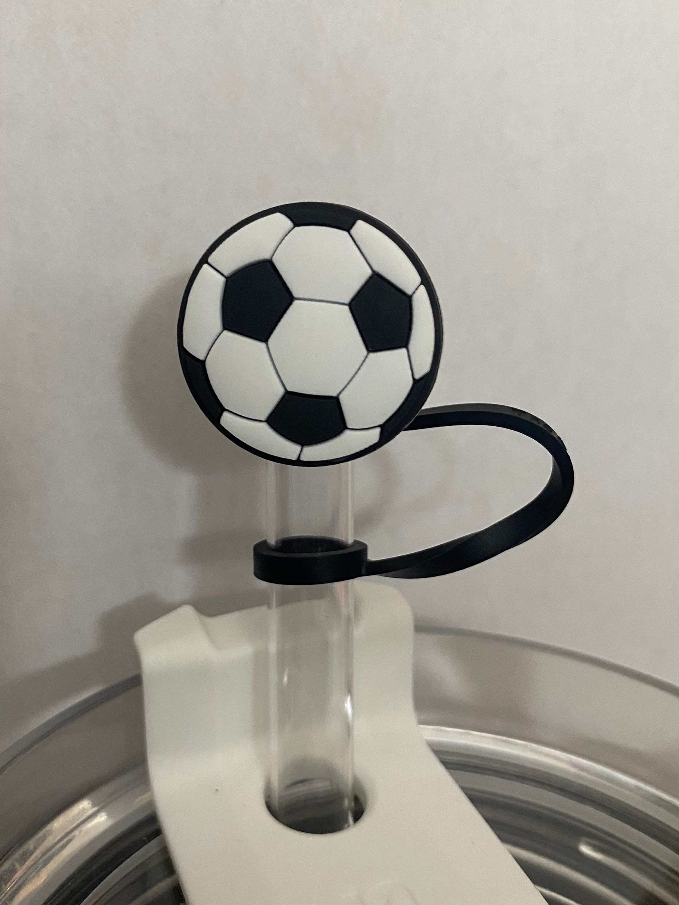 Soccer Ball Straw Topper for 10 Mm Straws - Etsy