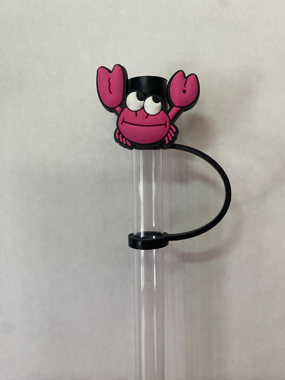 Hot Pink Crab Straw Topper for 10 Mm Straws - Etsy