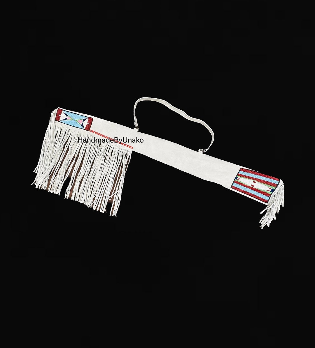 Native Indian Beaded Rifle Scabbard Native American Sioux Style Suede ...