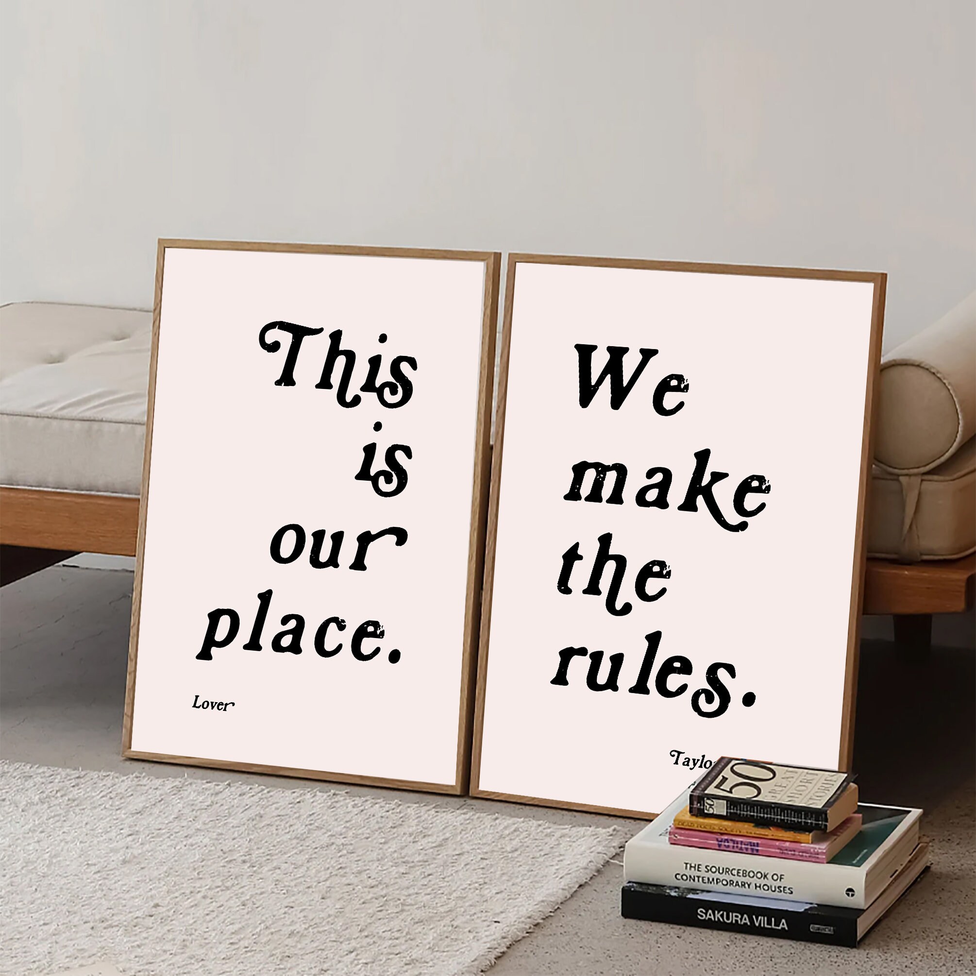 Taylor Swift Poster-this is Our Place We Make the Rules Lyrics-lover ...