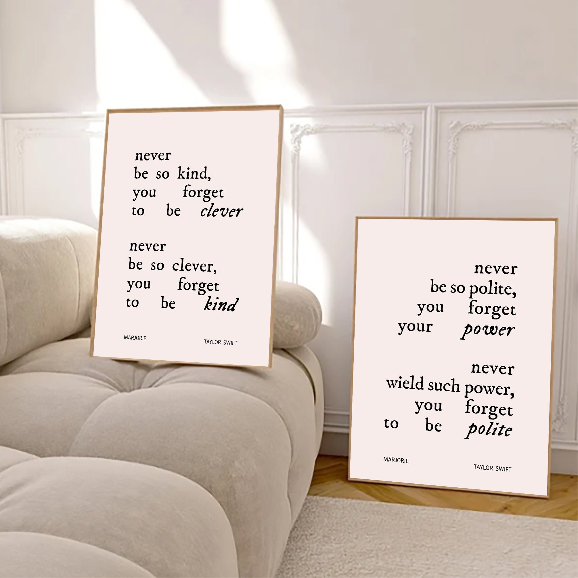 Taylor Swift Poster-marjorie Lyrics-taylor Swiftie Merch-never Be so ...