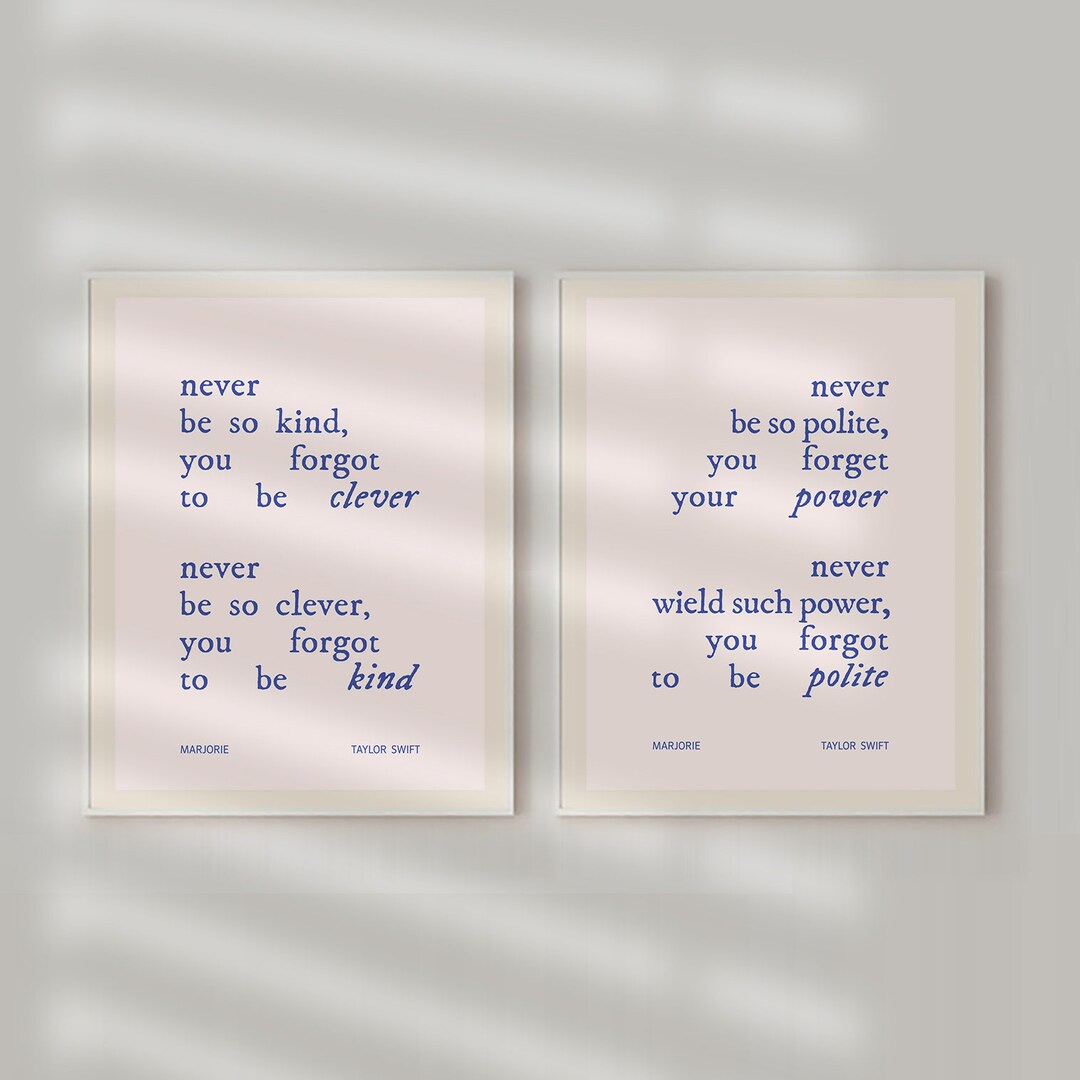 Marjorie Lyrics Poster-taylor Swift Marjorie Print-taylor Swiftie Merch ...