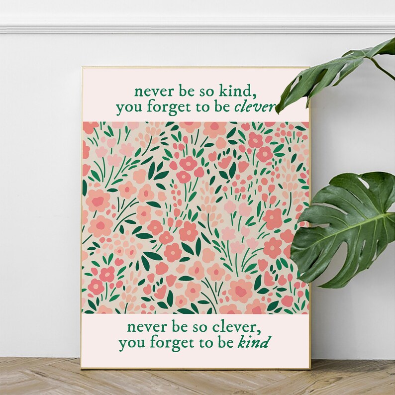Taylor Swift Poster-marjorie Print-never Be so Kind You Forget to Be ...