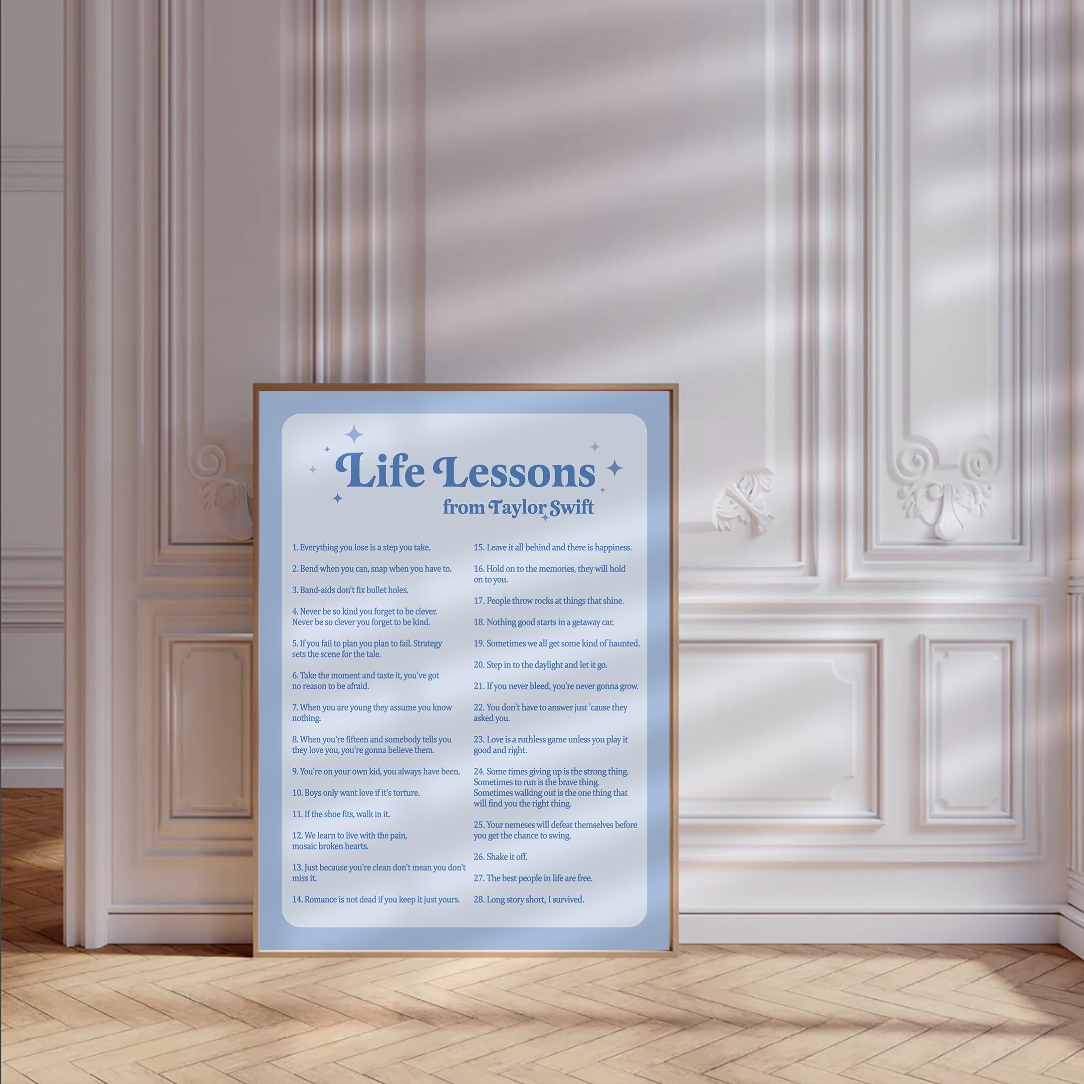 Life Lessons Poster-taylor Swift Poster-taylor Swift Lyrics Print ...