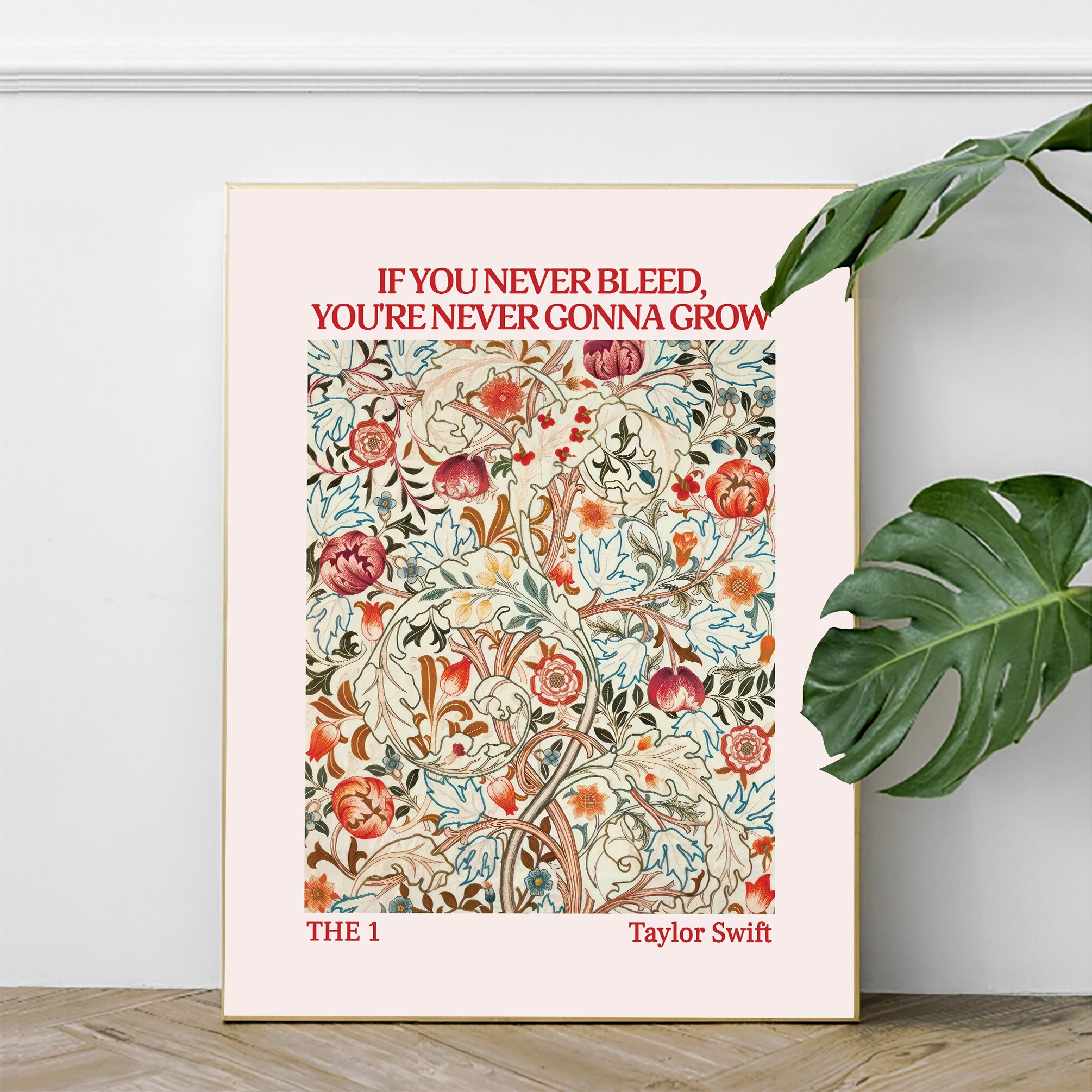 Taylor Swift Poster-to Live for the Hope of It All Print-marjorie Lyric ...