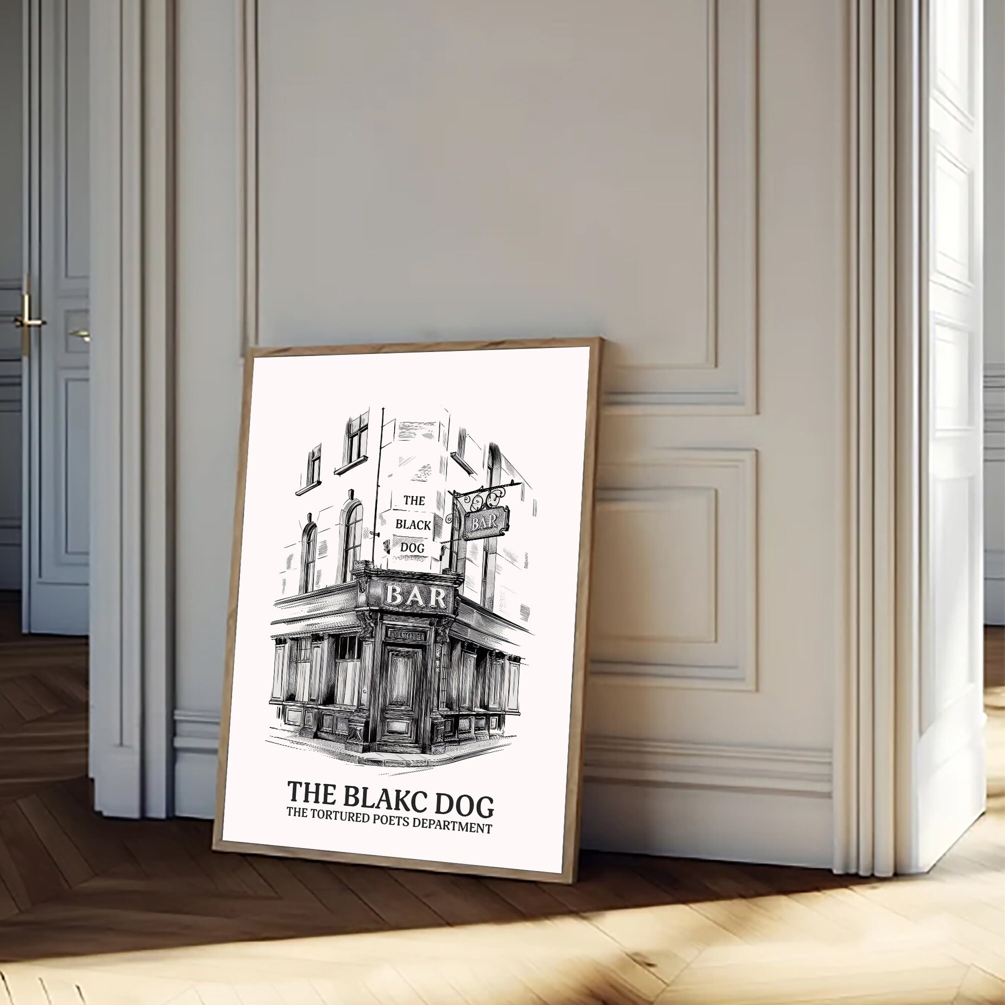 The Tortured Poets Department Poster-ttpd Merch-the Black Dog Lyric ...