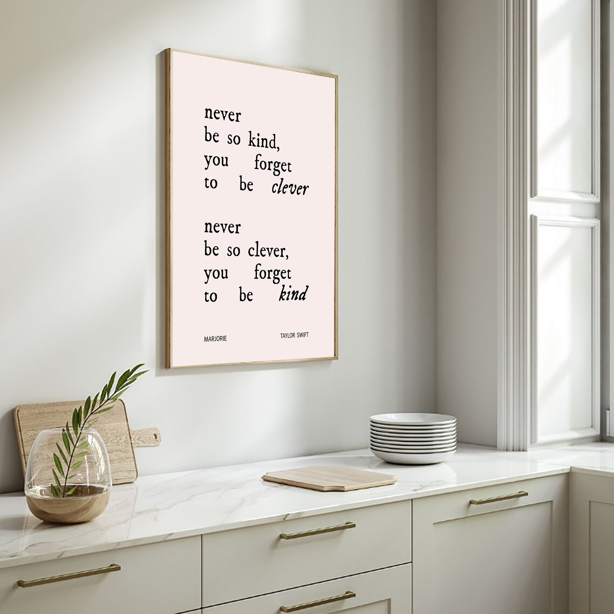 Taylor Swift Poster-marjorie Lyrics-taylor Swiftie Merch-never Be so ...