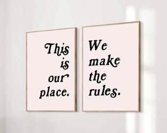 This is Our Place We Make the Rules Printable Art, Taylor Swift Lyrics ...